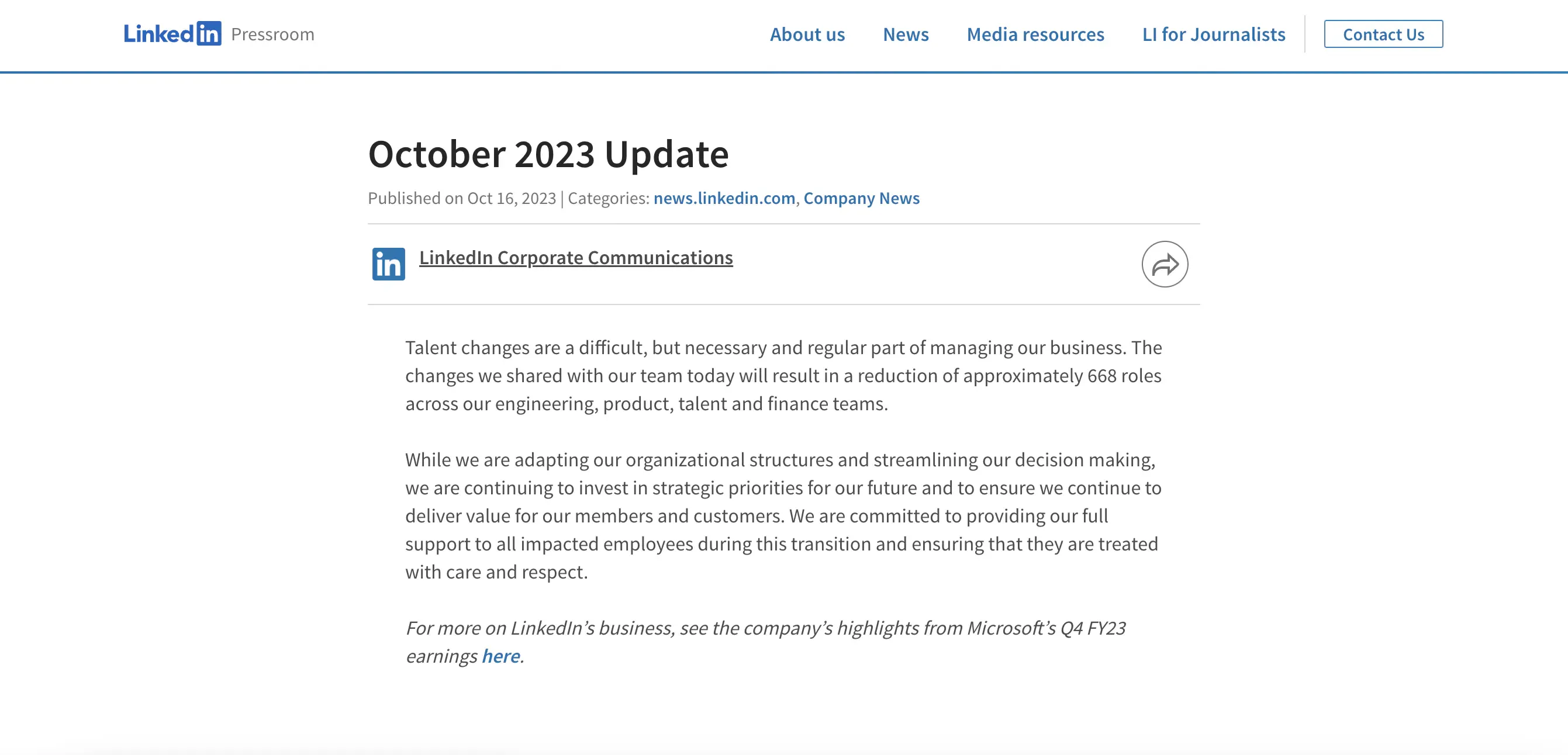 LinkedIn Layoffs Signal Broader Tech Slowdown | Metaintro